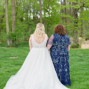 Mother of the Bride Illustration, Wedding Parent Print, Customized ...