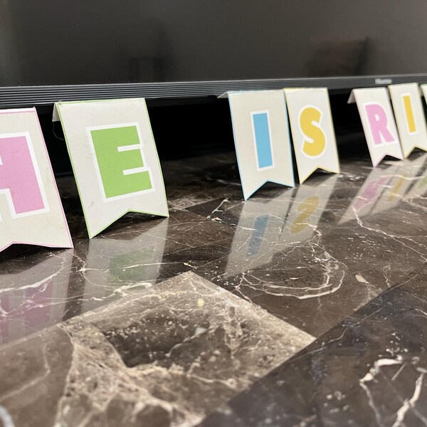 Holy Week Easter Bulletin Board for Primary or Young Women He is Risen ...