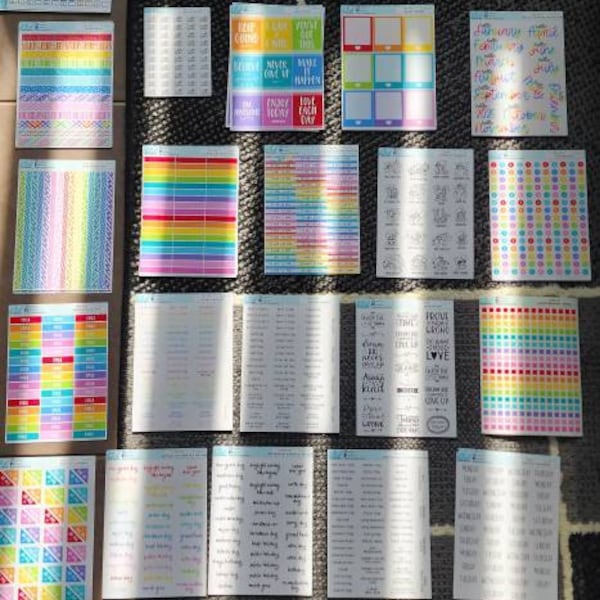 Design Your Own, Tiny Initial Stickers, Removable, Personalised Custom ...