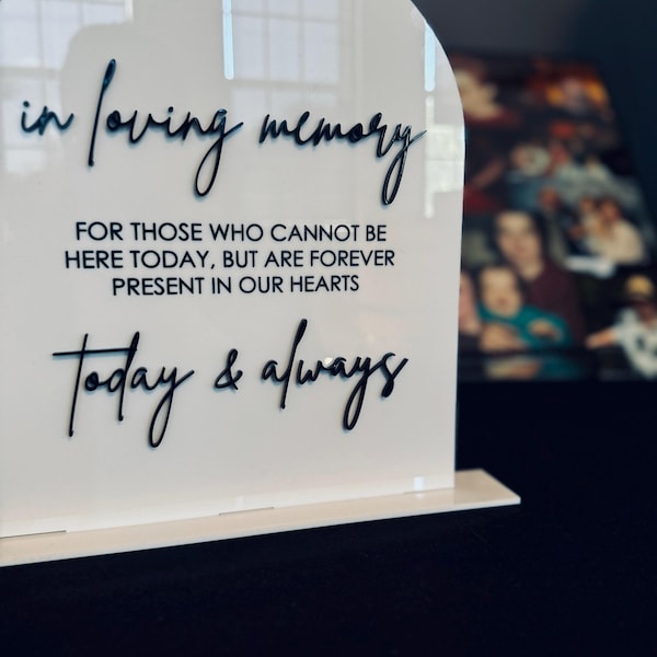 In Loving Memory Sign | in Loving Memory of Those Forever in Our Hearts ...