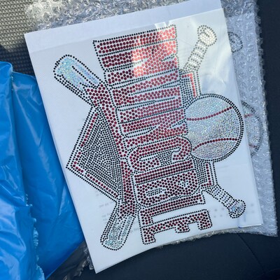 Custom Bling Iron on Transfer Personalize Decal Hot Fix Company Bling ...