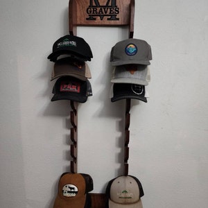 Cap Rack for 10 Caps , Hat Rack, Custom Cap Rack , Cap Rack 3D ...