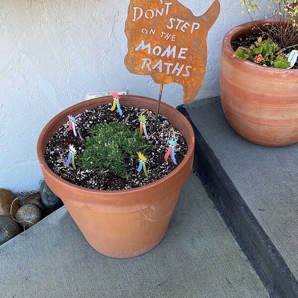 Don't Step on the Mome Raths Yard and Garden Stick Sign Alice in ...