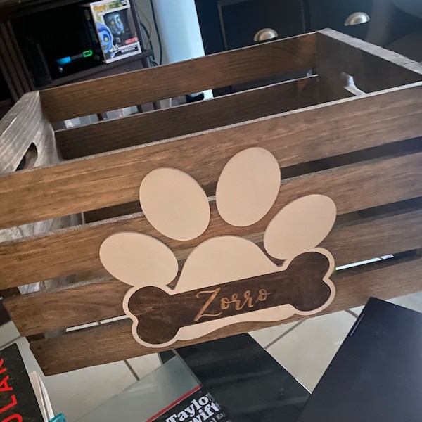 Large Personalized Dog Toy Basket Gift for Dog Lover Personalized Dog ...