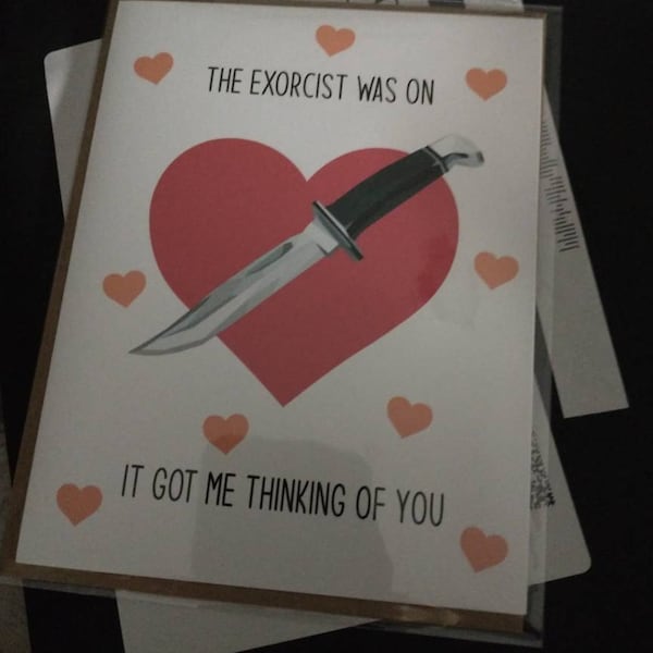Scream Love Valentine Card | Horror Movie Anniversary Card ...