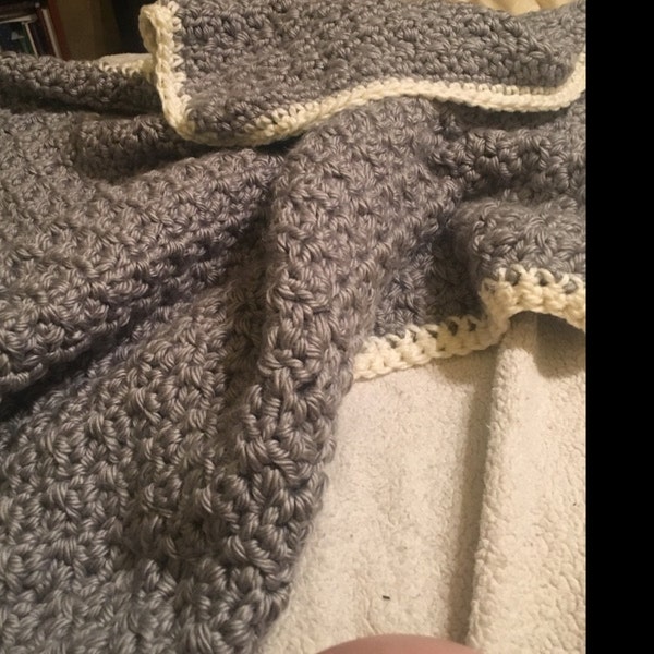 Chunky Blanket Crochet Pattern, Chunky Icelandic Blanket Pattern, Easy ...