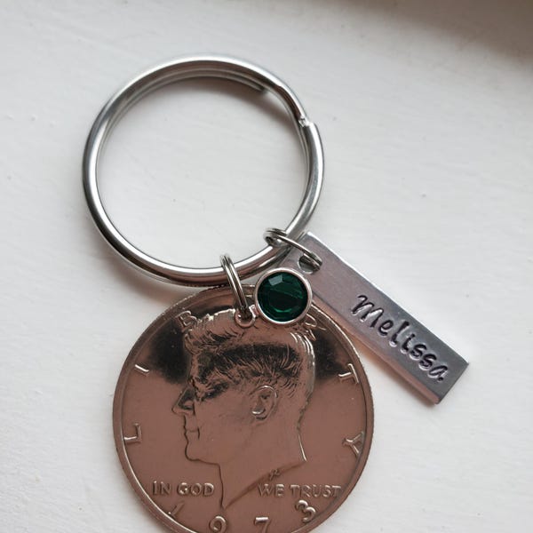 1944 Nickel Coin Keychain, Unique 80th Birthday Gift for Mom, Grandma ...