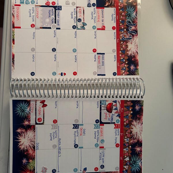 Large Icon Holiday Stickers Planner Calendar S-115-4 - Etsy