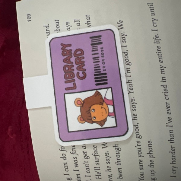Arthur Library Card Keychain: Personalized Book Lover Gift - Etsy