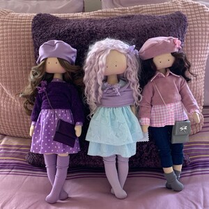 Handmade Collectible Textile Doll. Gift for Kids. Fabric Toys. Children ...
