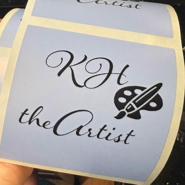 Foil Labels / Foil Stickers on A Sheet 2 Squares : We Print Your Design ...