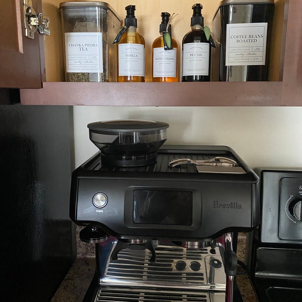Custom Coffee Syrup Bottle - 8oz or 16oz Coffee Syrup Bottle ...