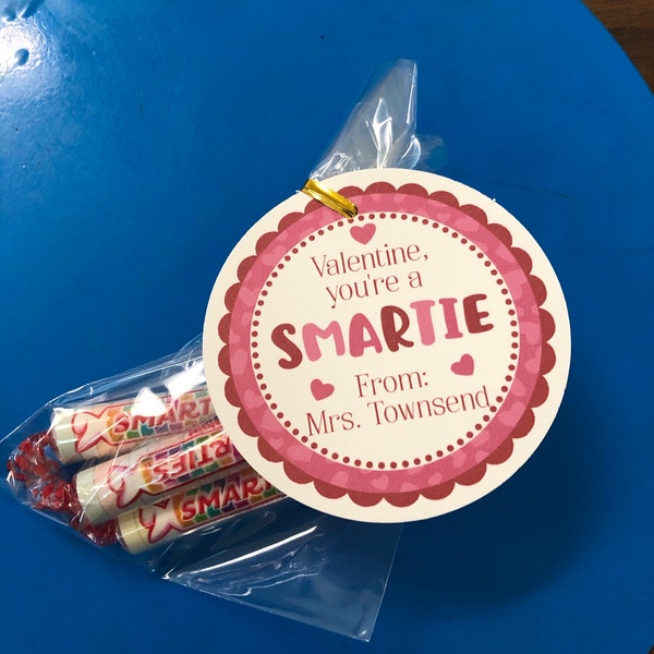 Valentine You're a Smartie, Kids Valentines, Valentines for Friends ...