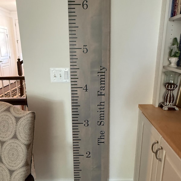 VINYL DECAL ONLY, No Wood Included-giant Child Measuring Stick/growth ...