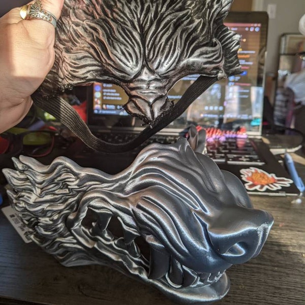 Blue Lace Masquerade Mask With Feathers, Luxury Rhinestones Venetian ...