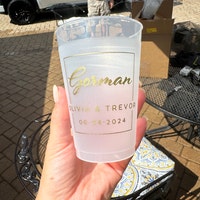 Custom Sip and See Cups, Blue Baby Shower Cups, 1st Birthday Party ...