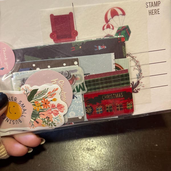 DIY Christmas Postcard Kit | Handmade | Do It Yourself | Craft Supplies ...