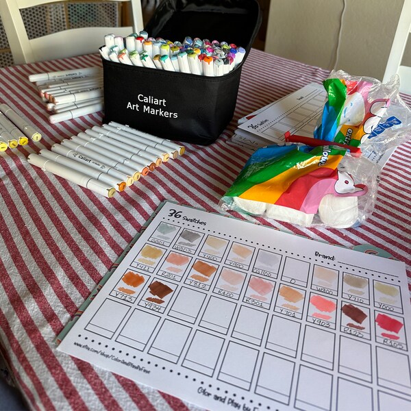 Numbered 1-120 Swatch Chart Printable Page Set of 120 DIY Color Chart ...