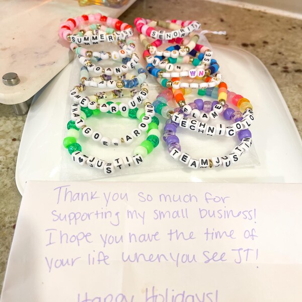 READY TO SHIP!! 10 Random Coldplay Bracelets Handmade **fast Shipping ...