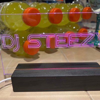 Dj Led Sign, Personalized Dj Gift, Dj Logo Design, Dj Lights, Music ...