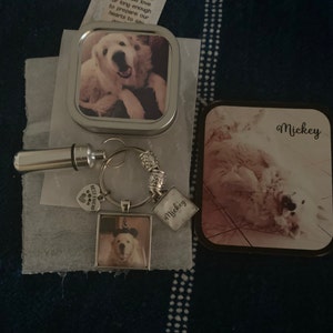 Horse Memorial Key Ring Custom Horse Photo and Vial Loss | Etsy