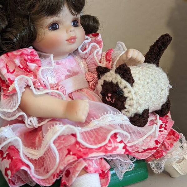 Siamese Kitty Cat Yama Amigurumi Plush Toy Crochet Stuffed Animal - Etsy