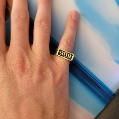 Silver 666 Ring for Men Women Devil Jewelry, Satanic Gifts, Cool Urban ...