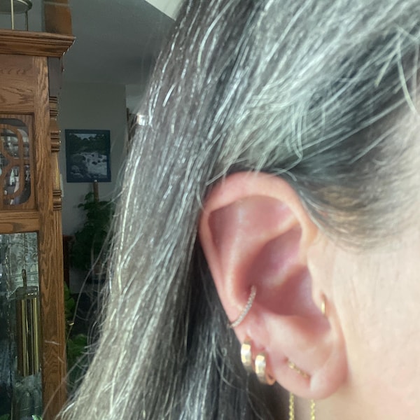 NEW ‣ Dido 14K Solid Gold Bead Charm Double Chain Attachment • 14K Gold ...