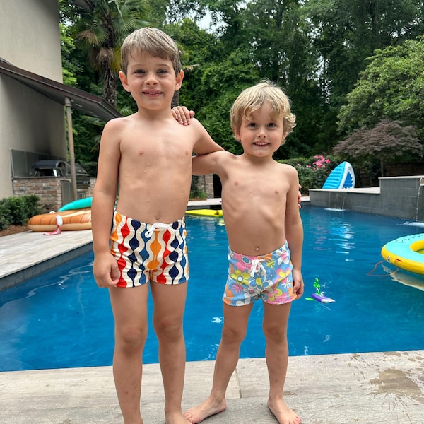 Brother and Sister Matching Swimsuits, Boy and Girl Matching Swimwear ...