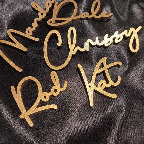 Place Cards Custom Place Card Wedding Name Card Wood Name Place Setting ...