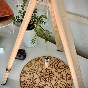 Handmade portable Wooden Pendulum Tripod Display Stand for Use With Any ...