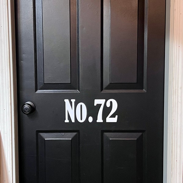 Door Number | Vinyl Decal | Modern Farmhouse Door | Door Decor | Vinyl ...