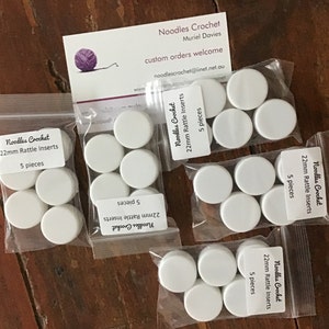 Rattle Insert, Shaker Insert, Rattle Toy Insert, Doll Making Supply, 5 ...