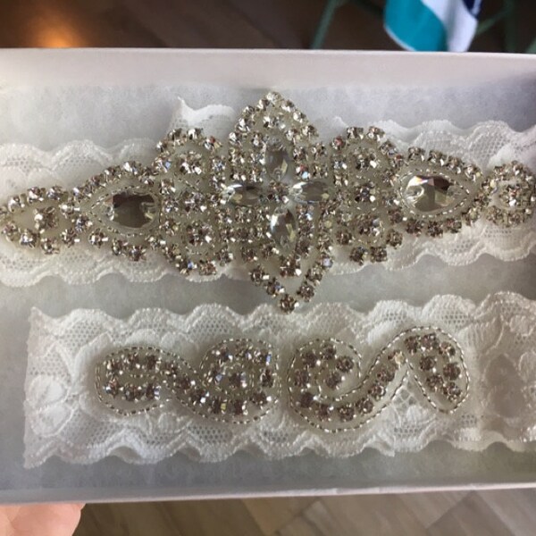 Wedding Garter, Bridal Garter, Wedding Garter Set, Lace Bridal Garter ...