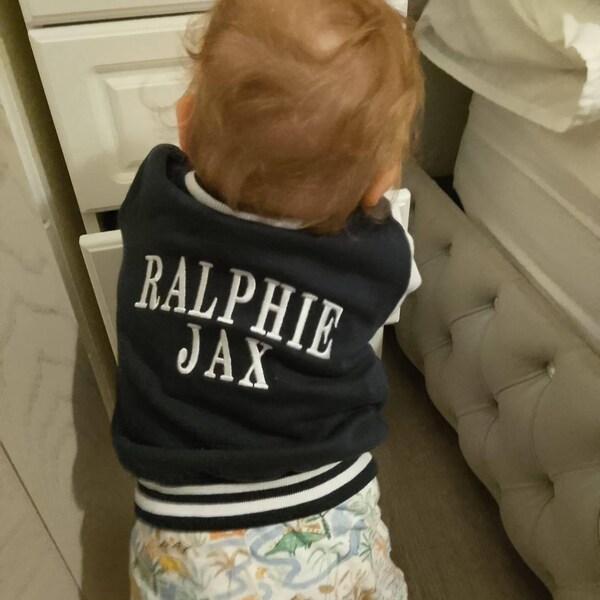 Personalised Baby Jacket, Baby Jacket, Varsity Jacket, Kids Jacket ...