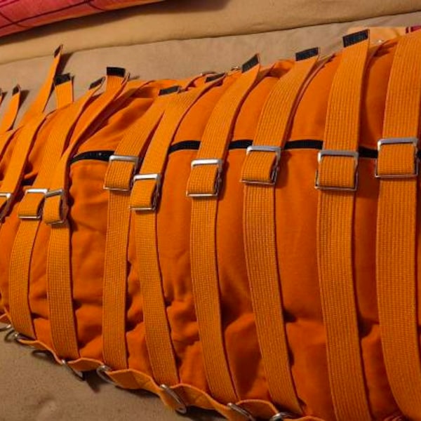 Orange Prison Sleep Sack Bondage Body Bag - Straitjacket Mummification ...