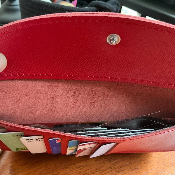 Colourful Premium Leather Purse, Real Leather Card Holder, Coin Purse ...