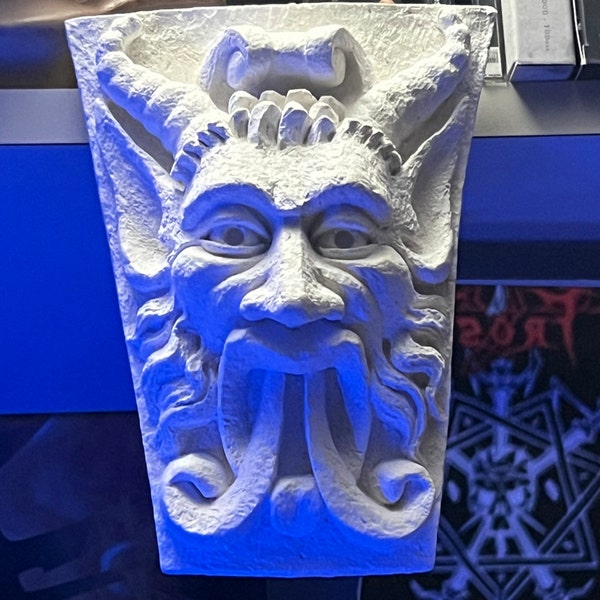 Gargoyle BL Satyr Faun Wall Corbel Mephistopheles Keystone Grotesque ...
