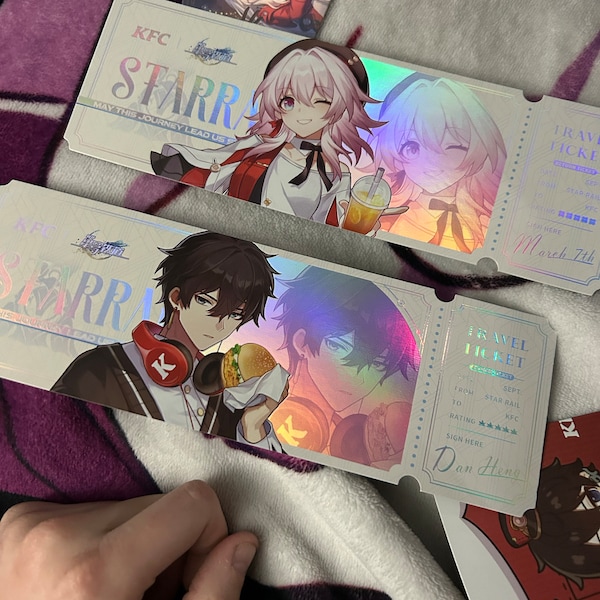 Honkai Star Rail Limited Official Hologram Ticket Cup Sleeve Kit - Etsy