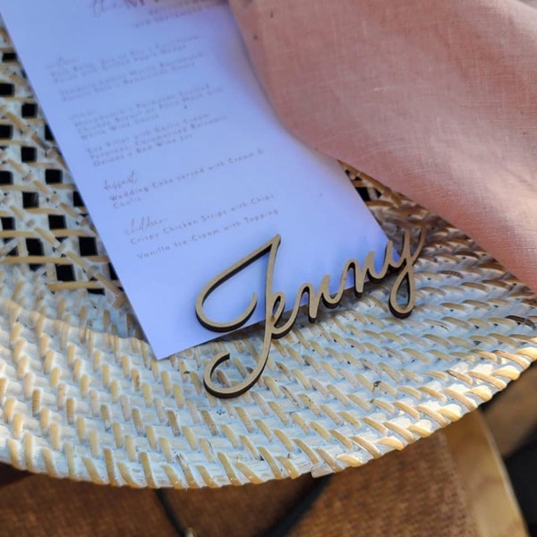 MDF Laser Cut Names | Wedding Place Names | Table Decoration - Etsy