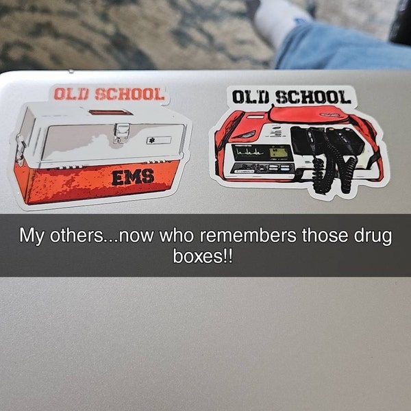 Old School EMS Vinyl Sticker EMS EMT Paramedic - Etsy