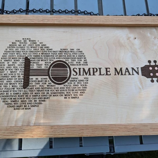 Simple Man Song Lyrics SVG, Boys Room SVG, Simple Man Guitar, Simple ...