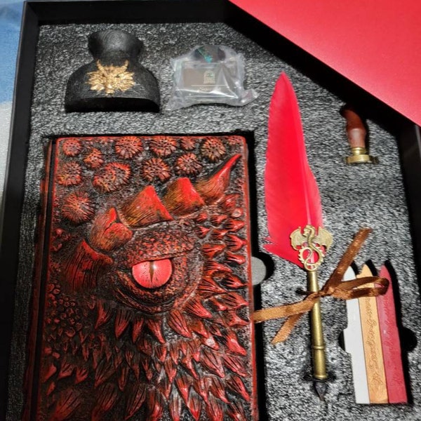 Eye of the Red Dragon Notebook Gift Set | Handmade Notebook for TTRPG ...