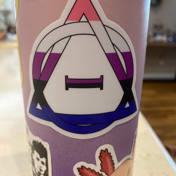 Therian Theta Delta Symbol Pride/lgbtq+ 3'x3' Stickers - Etsy