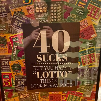 Lottery Birthday Sign, Lotto Things to Look Forward To, Custom ...