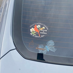 See Thru Window Graphic American Flag Eagle Full Size and Mid Size ...