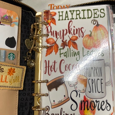 Fall Pumpkin Love Planner Dashboard Insert/cover Set for Your PM MM GM ...