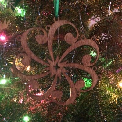 Bass Clef Music Wood Christmas Ornament MU105 - Etsy