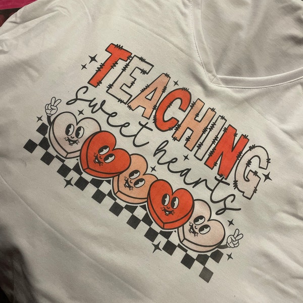 Teaching Sweethearts SVG PNG, Teacher Valentine, Valentines Shirt, Love ...