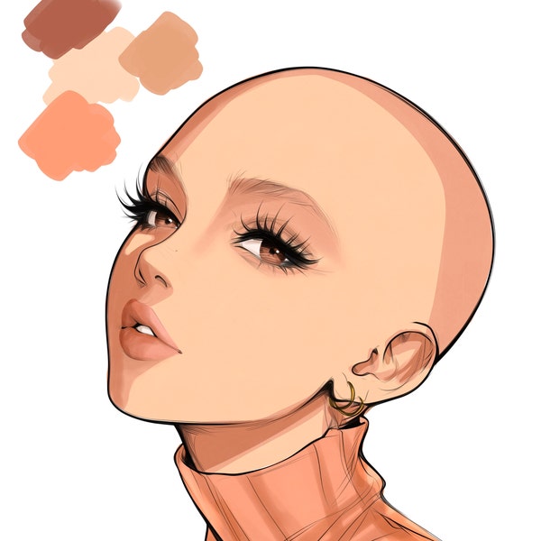 10 Skin Palettes for Procreate, Procreate Skin Palette, Procreate Anime ...
